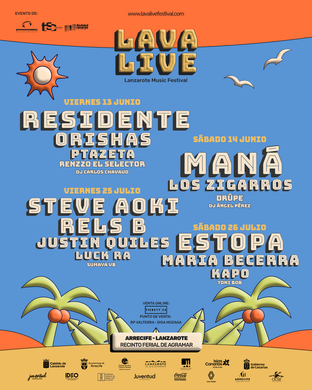 Lava Live - Lanzarote 13-14 junio y 25-26 julio de 2025